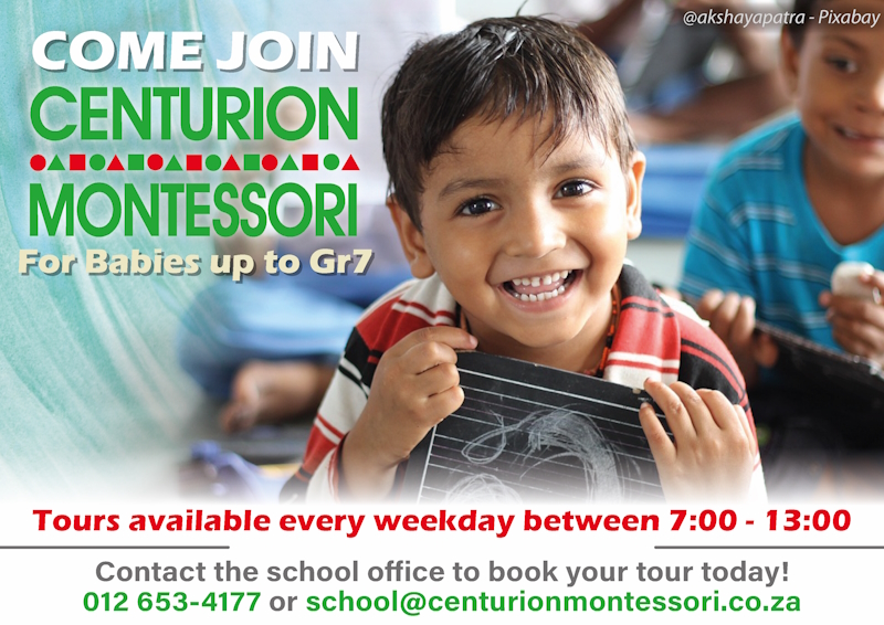 Centurion Montessori School – Centurion Montessori School – Toddlers to ...